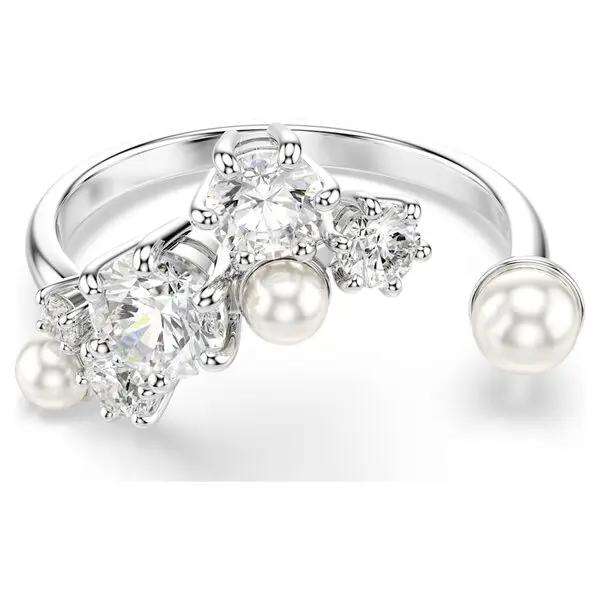 SWAROVSKI Constella Rhodium-plated Open Ring - White