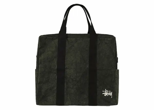 StÜssy Canvas Flight Bag - Washed Black