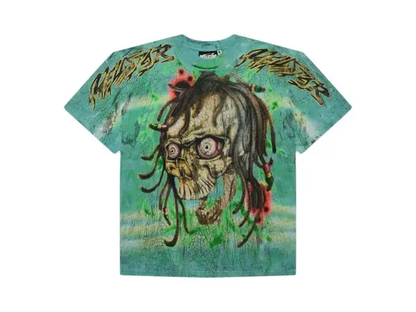HELLSTAR Rasta Skull Tyedye T-shirt - Green