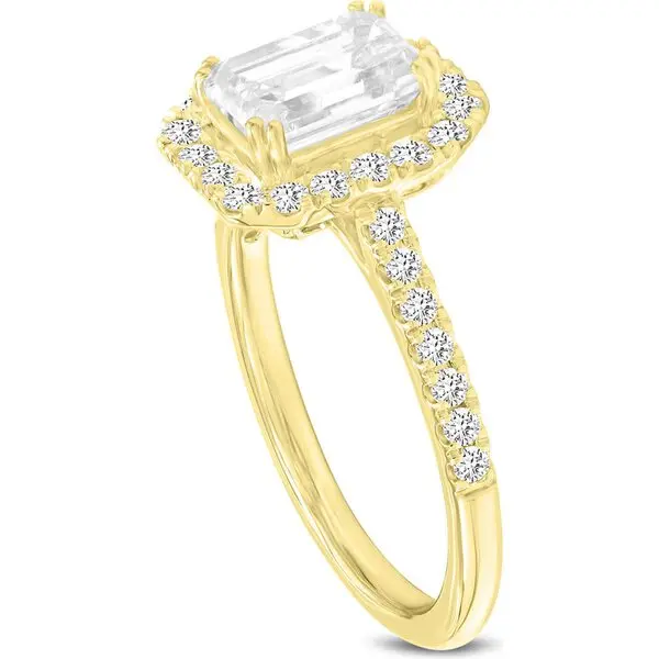 LUVMYJEWELRY Valora 1.96 Ctw Lab Grown Diamond Ring - 14k Yellow Gold