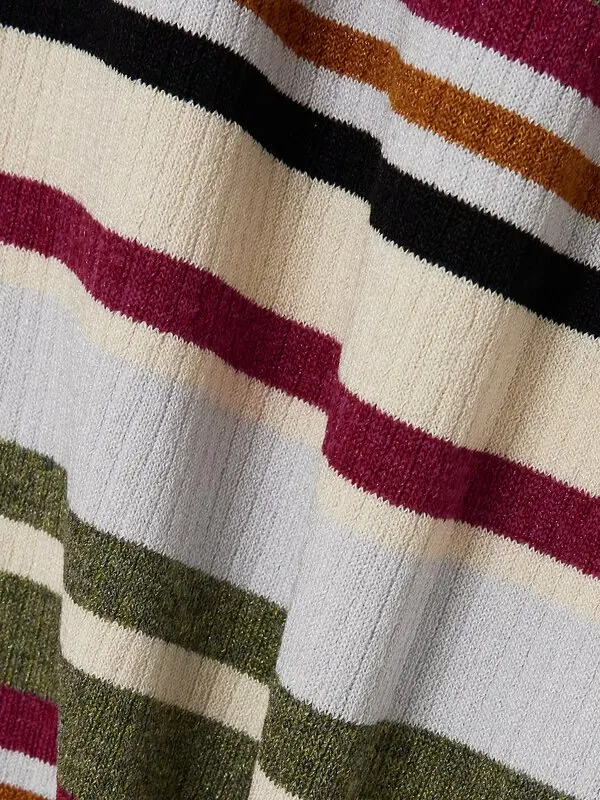 Veronica Beard Kavya Striped Ribbed-knit Sweater