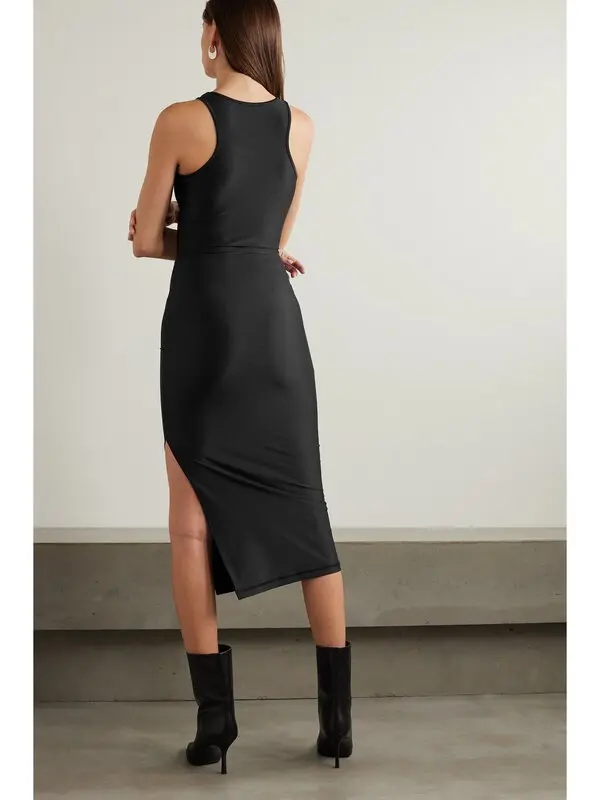 Coperni Embellished Satin-jersey Midi Dress