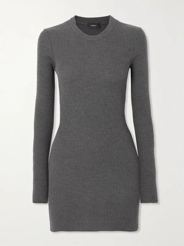 Wardrobe.NYC Ribbed Mini Dress