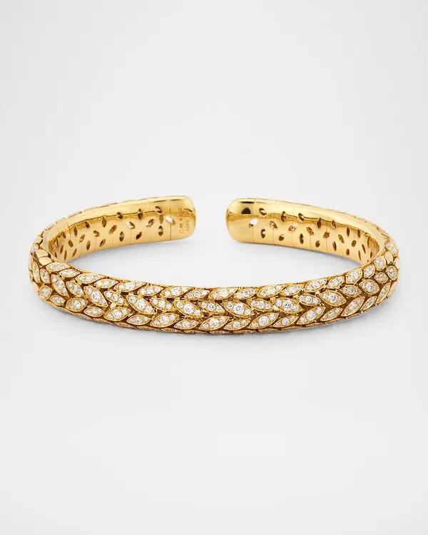 CRIVELLI 18k Yellow Gold Bangle Bracelet - Diamond