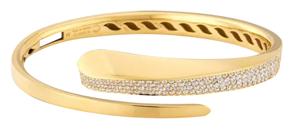 CRIVELLI 18k Yellow Gold Bangle Bracelet - Diamond