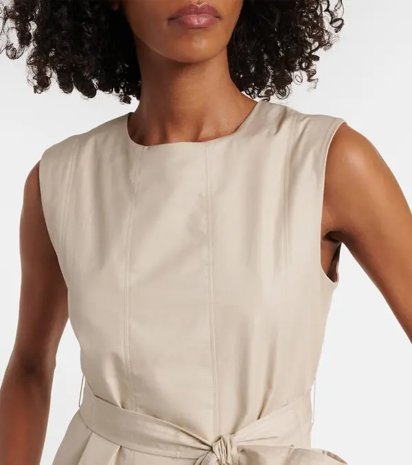Max Mara Amina Pleated Midi Dress