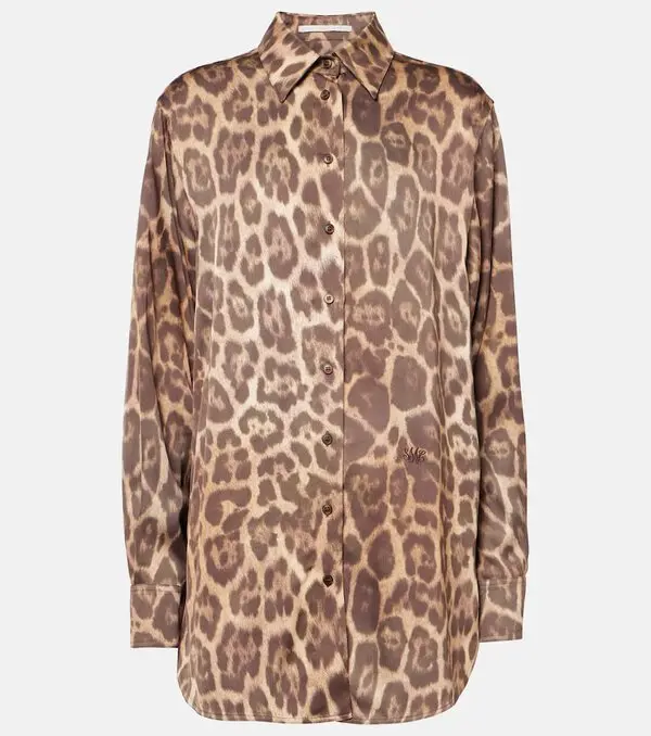 Stella McCartney Leopard-print Button-down Shirt