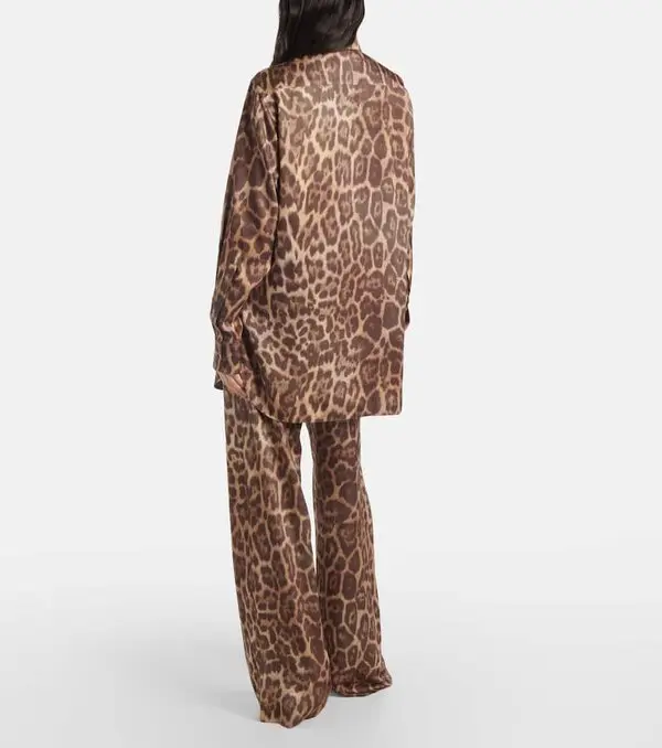 Stella McCartney Leopard-print Button-down Shirt