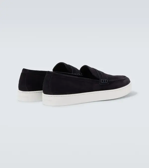 Manolo Blahnik Ellis Suede Penny Loafers