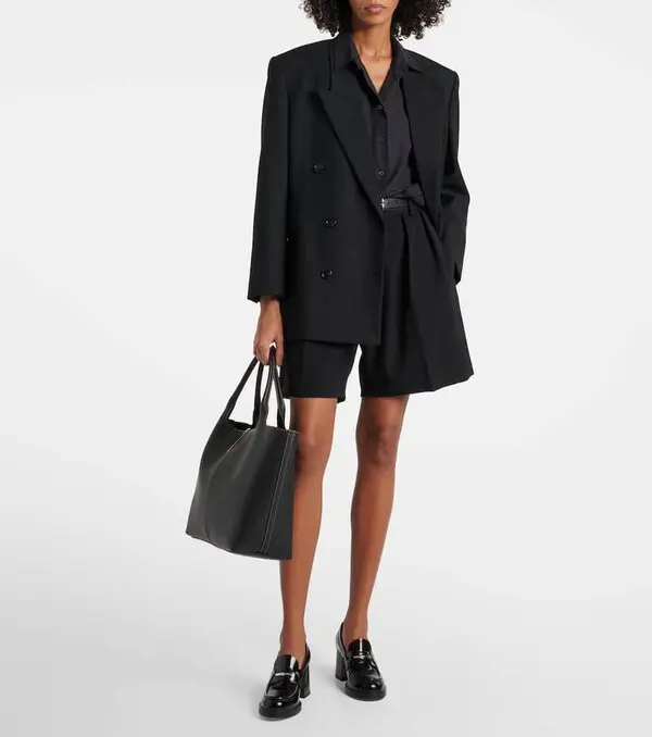 TOD'S Medium Leather Tote Bag - Black