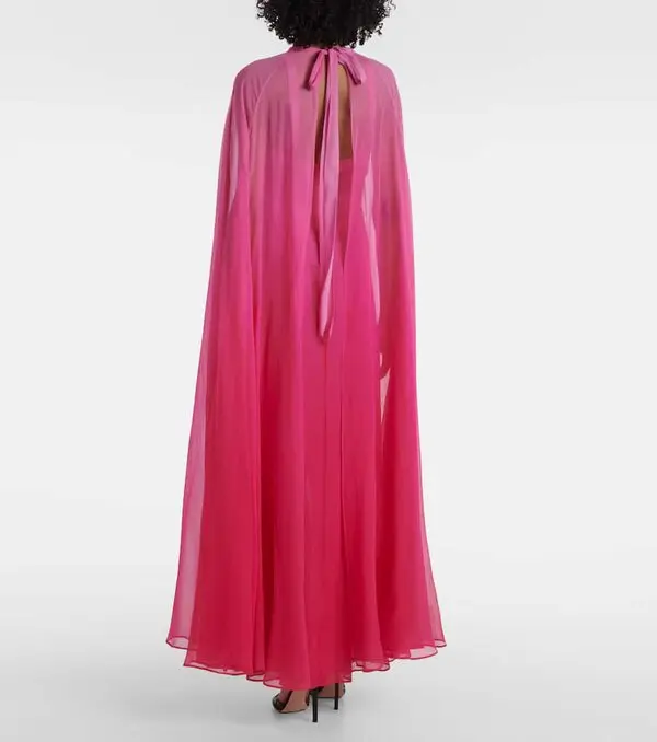 TOM FORD Ombre Cutout Silk Crepon Gown