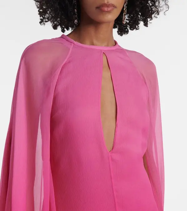 TOM FORD Ombre Cutout Silk Crepon Gown