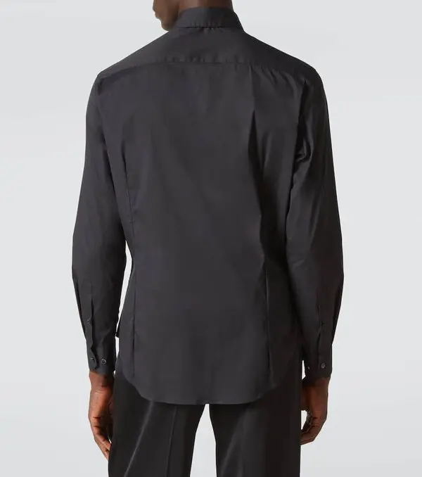 Giorgio Armani Cotton-blend Poplin Shirt