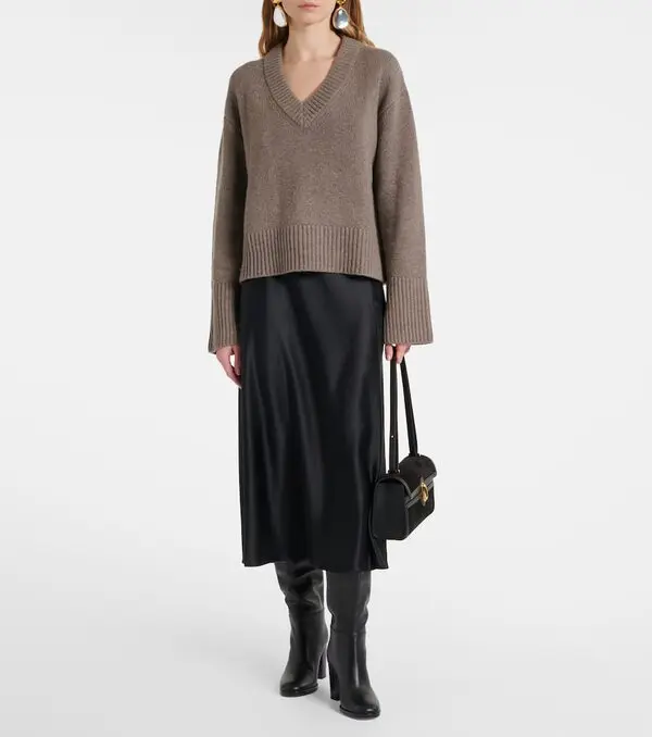 Max Mara Carnet Silk Midi Skirt