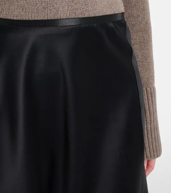 Max Mara Carnet Silk Midi Skirt