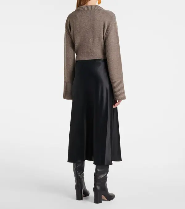 Max Mara Carnet Silk Midi Skirt