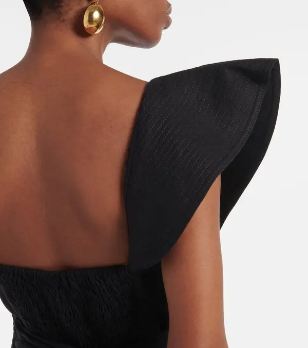 Johanna Ortiz Ruffled Midi Dress