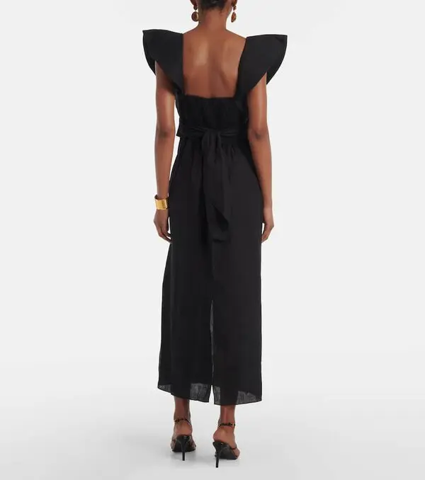 Johanna Ortiz Ruffled Midi Dress