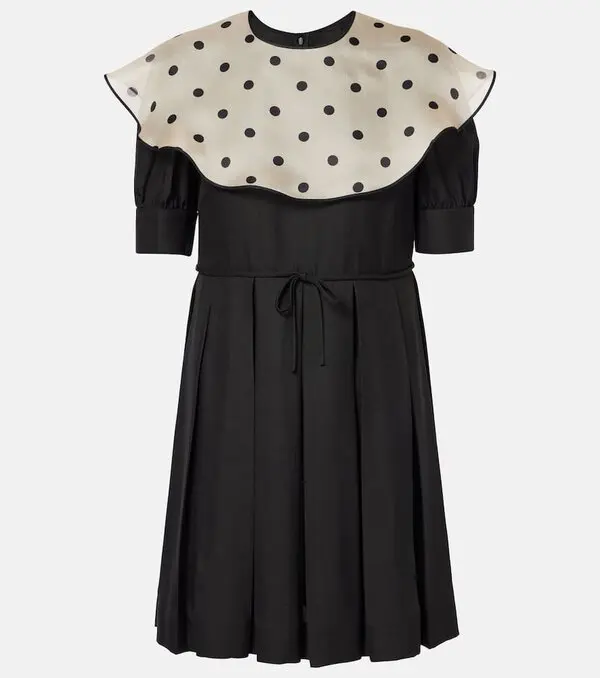 Valentino Garavani Polka Dot Silk Minidress