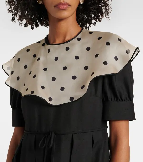 Valentino Garavani Polka Dot Silk Minidress