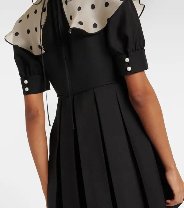 Valentino Garavani Polka Dot Silk Minidress