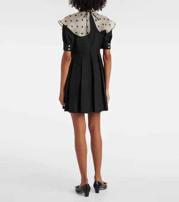 Valentino Garavani Polka Dot Silk Minidress