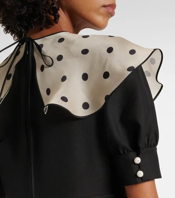 Valentino Garavani Polka Dot Silk Minidress