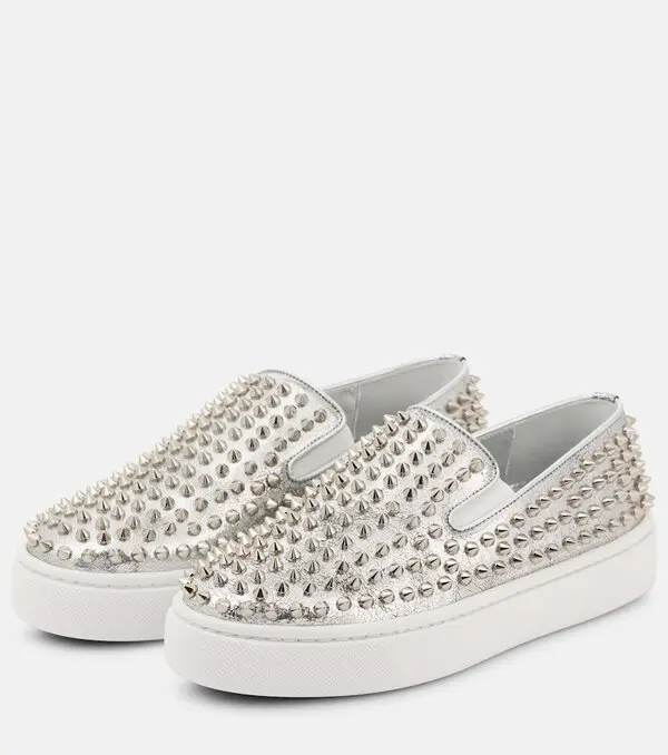 CHRISTIAN LOUBOUTIN Spikeboat Slip-on Sneakers