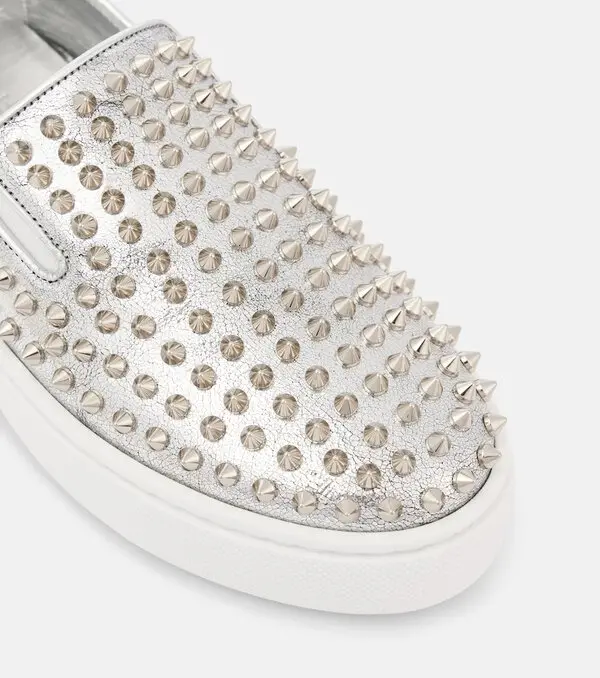 CHRISTIAN LOUBOUTIN Spikeboat Slip-on Sneakers