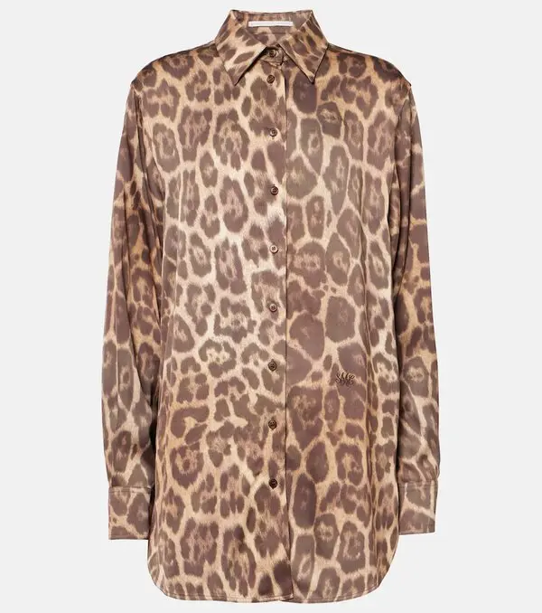 Stella McCartney Leopard-print Viscose Shirt