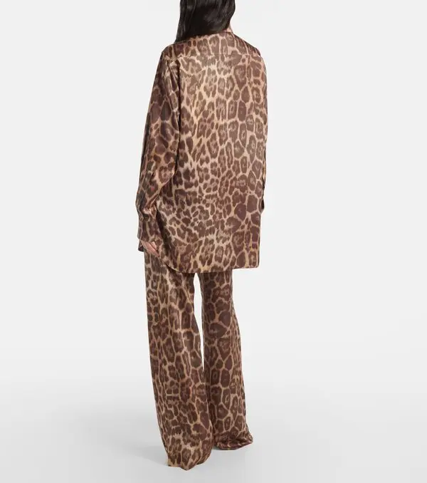 Stella McCartney Leopard-print Viscose Shirt