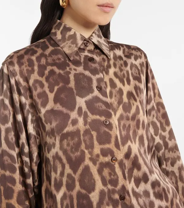 Stella McCartney Leopard-print Viscose Shirt