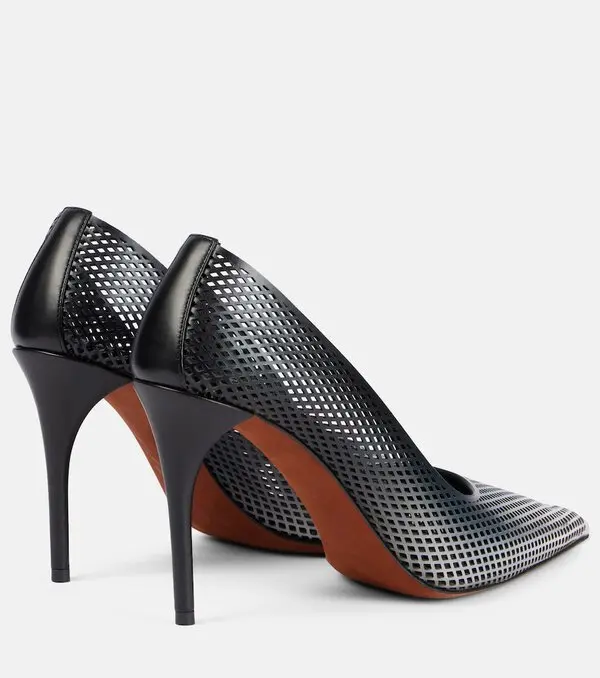 Alaïa 90 Ombré Leather Mesh Pumps