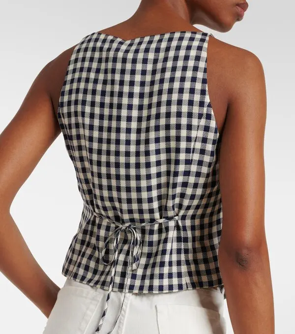 Rixo Tiggy Checked Vest