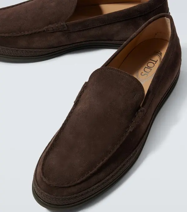TOD'S Suede Slip-on Loafers