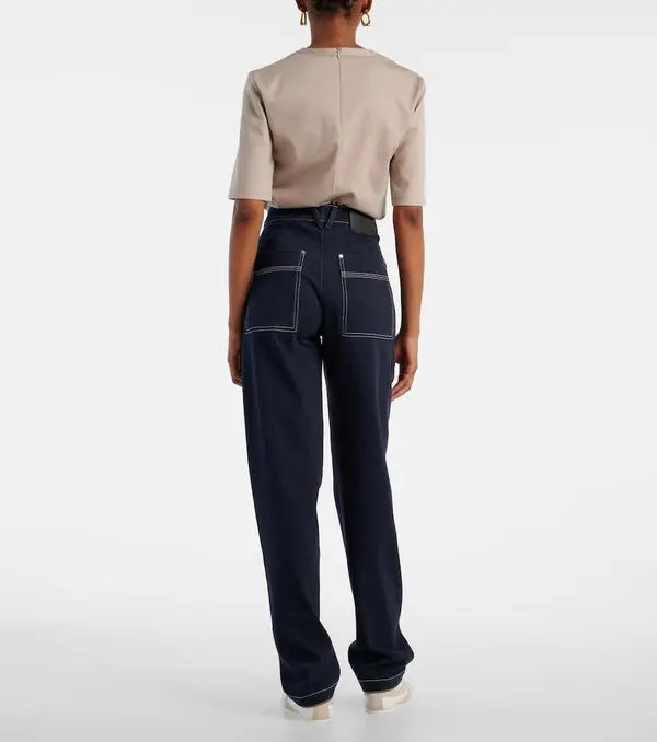 Max Mara Zibello High-rise Straight Jeans - Blue
