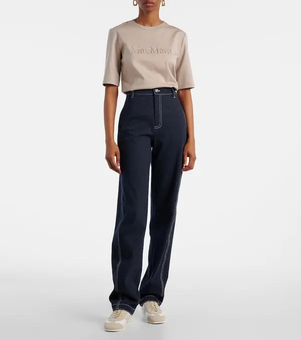 Max Mara Zibello High-rise Straight Jeans - Blue
