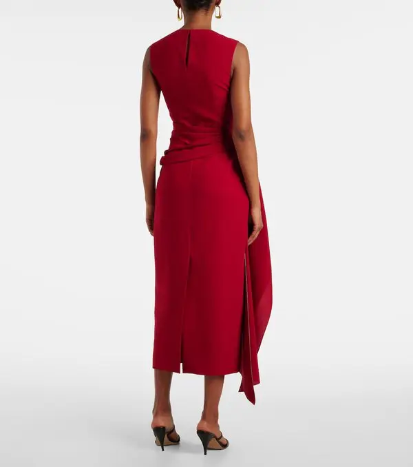 ROKSANDA Elham Draped Crêpe Midi Dress