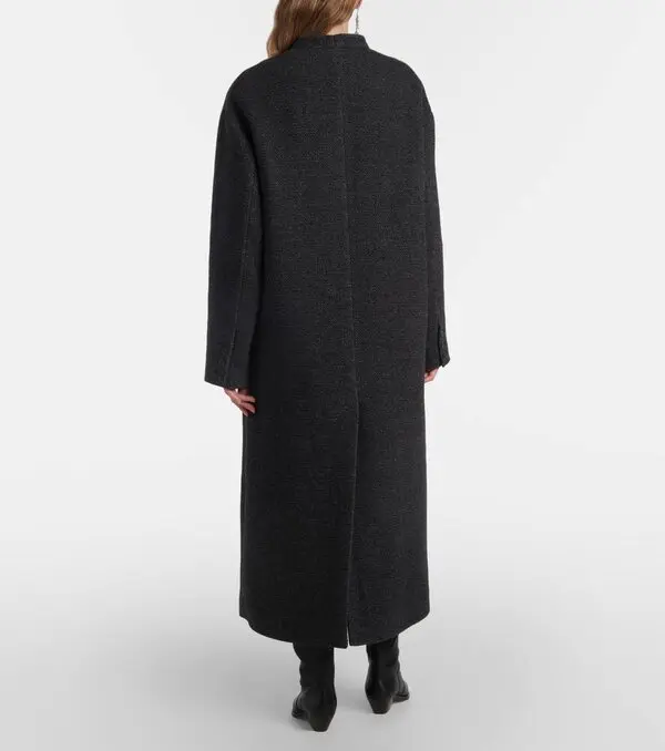 MARANT ETOILE Eris Wool-blend Coat - Grey