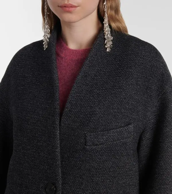 MARANT ETOILE Eris Wool-blend Coat - Grey