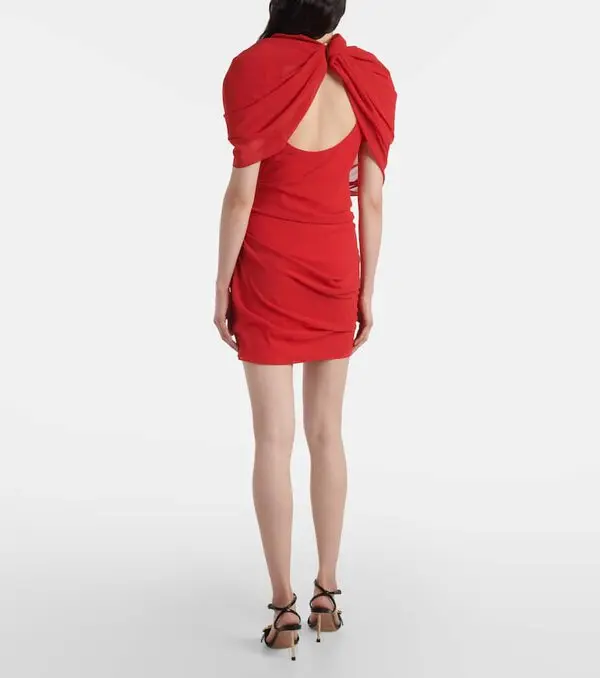 Jacquemus Castagna Draped Minidress - Red
