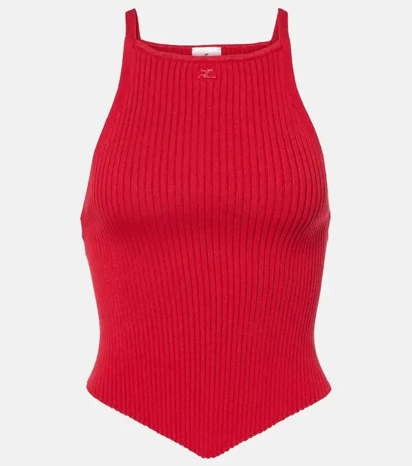 COURREGES Courrèges Signature Pointy Top - Red