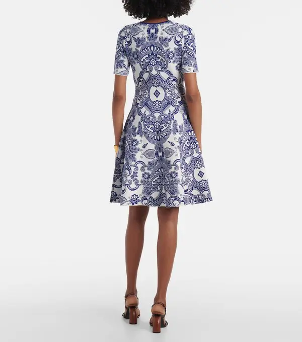 Etro Paisley Mini Dress - Blue