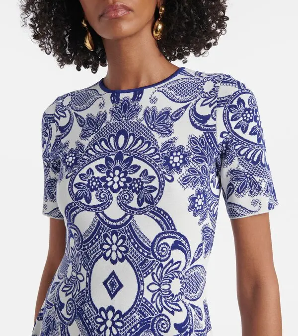 Etro Paisley Mini Dress - Blue