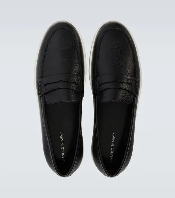 Manolo Blahnik Ellis Loafers - Black
