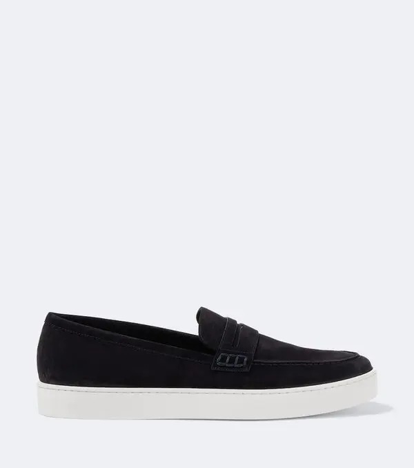 Manolo Blahnik Ellis Suede Loafers - Blue
