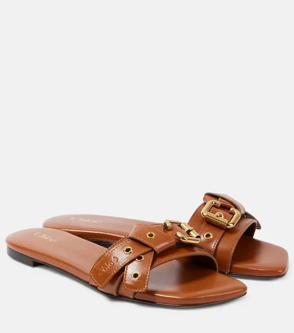 Chloé Mae Leather Slides