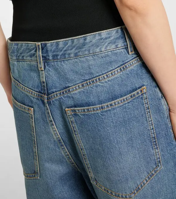 Alaïa Cropped Barrel-leg Jeans
