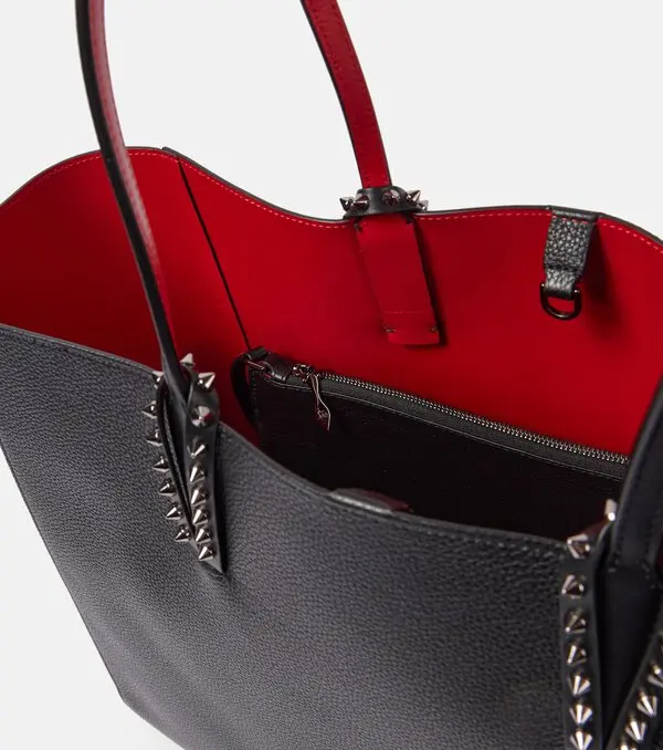 CHRISTIAN LOUBOUTIN Cabata Large Leather Tote Bag - Black