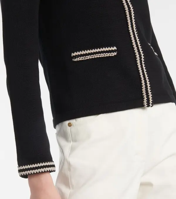 Max Mara Zenobia Cotton Cardigan - Black